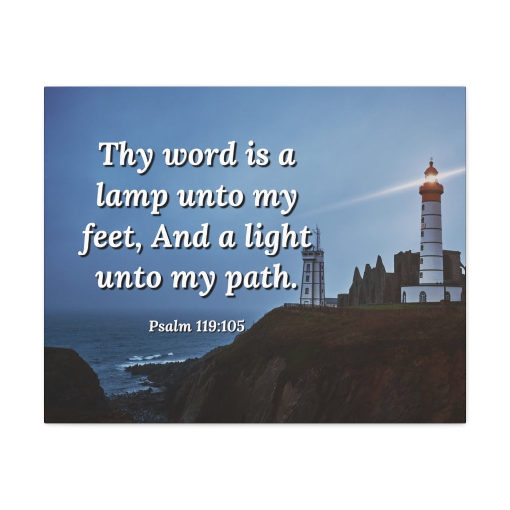 Scripture Walls Psalm 119:105 Lamp Unto My Feet Bible Verse Canvas ...