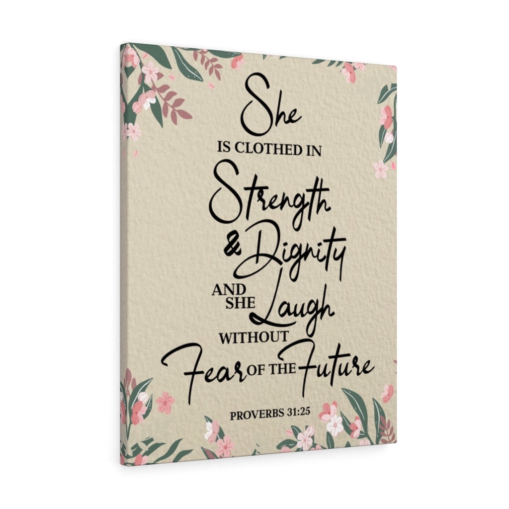 Scripture Walls Laugh Without Fear Proverbs 31 25 Bible Verse Canvas