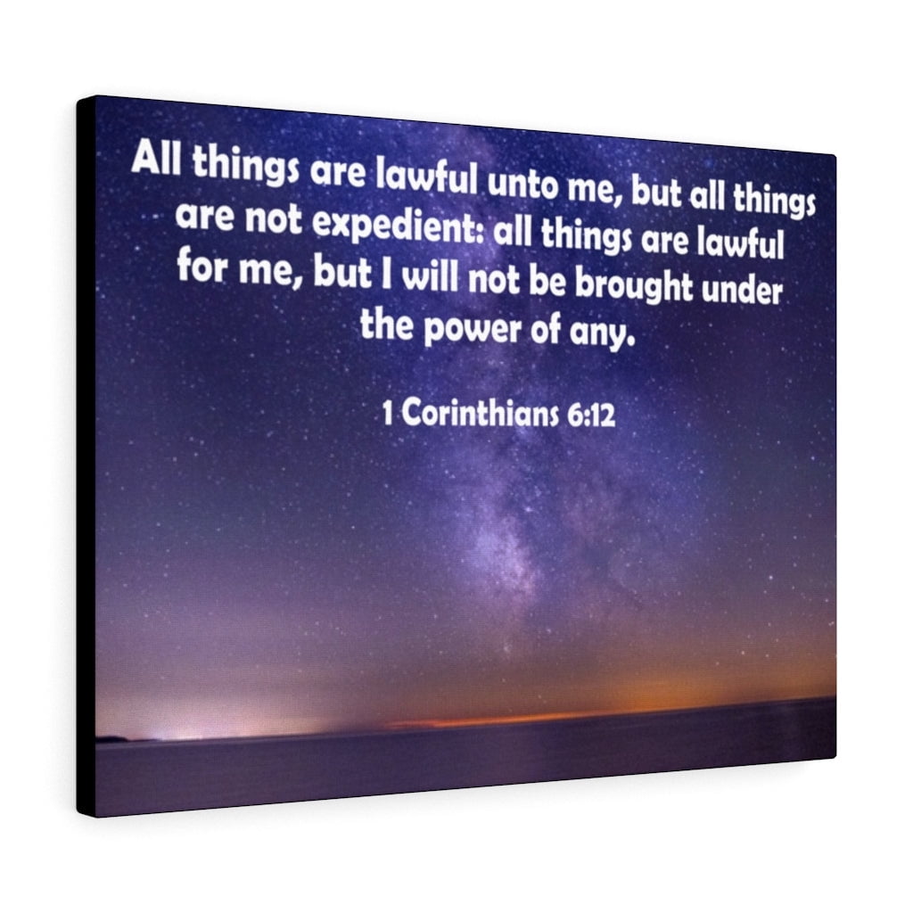 Scripture Walls Lawful Unto Me 1 Corinthians 6:12 Bible Verse Canvas ...