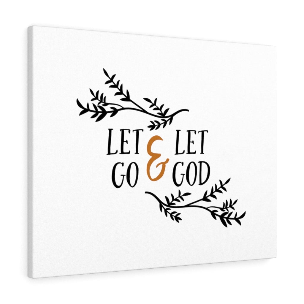 Scripture Walls Let Go & Let God Bible Verse Canvas Christian Wall Art ...
