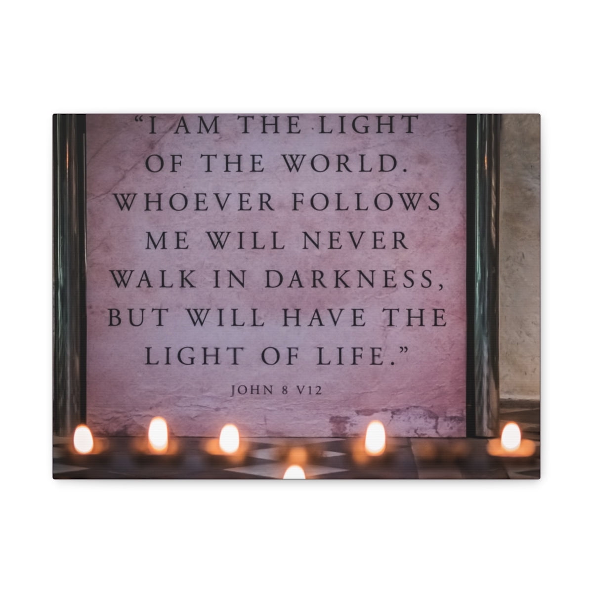 Scripture Walls Light Of Life John 8:12 Bible Verse Canvas Christian ...