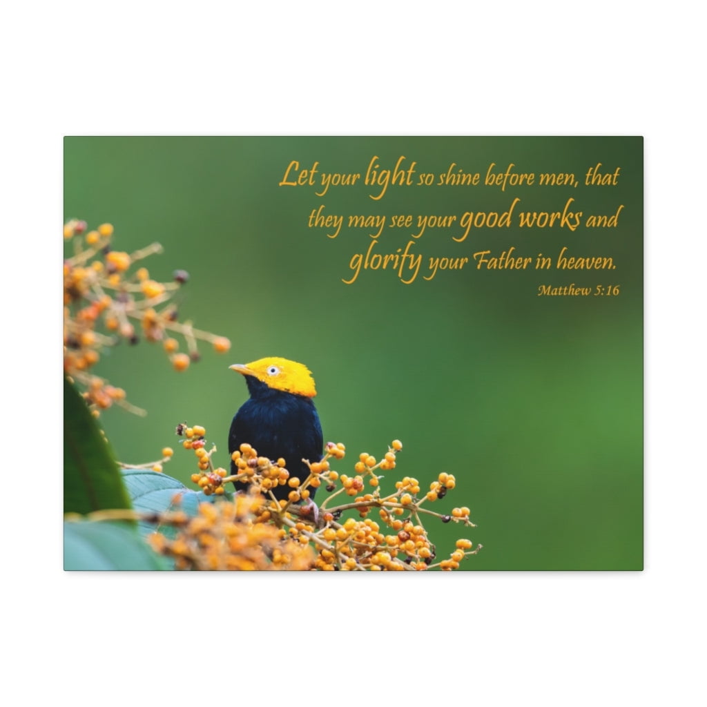 Scripture Walls Matthew 5:16 Light So Shine Bible Verse Canvas ...