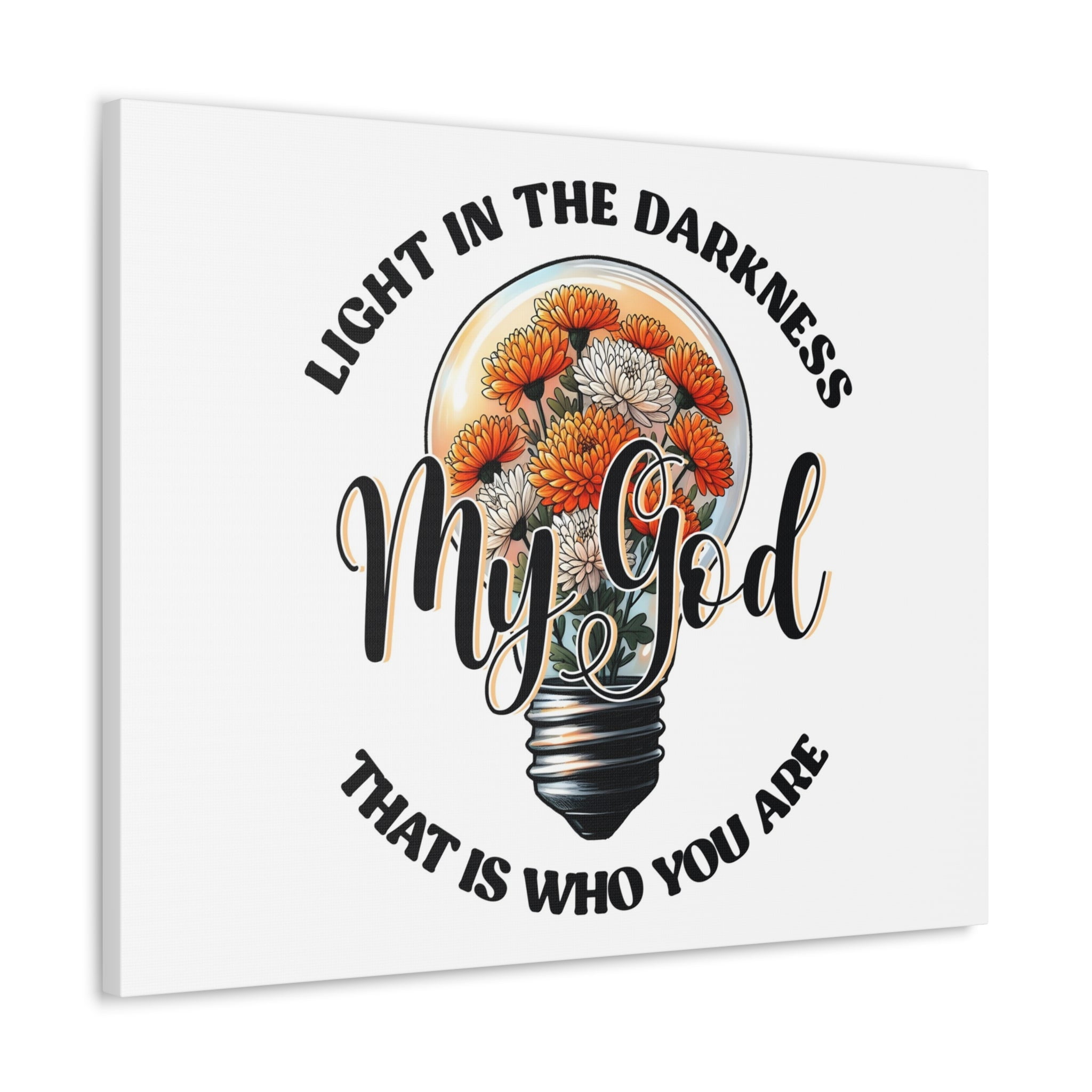 Scripture Walls Light in the Darkness Bible Verse Canvas Christian Wall ...