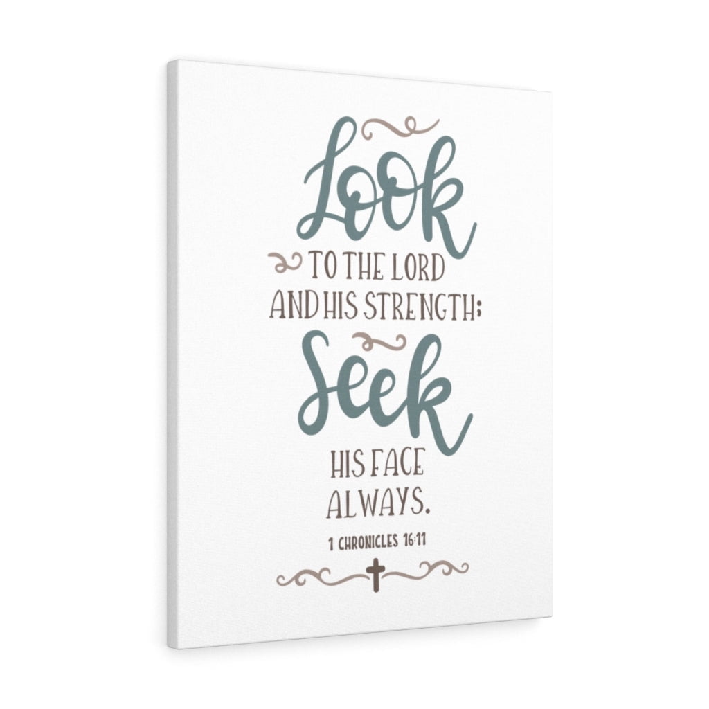 Scripture Walls Look To The Lord 1 Chronicles 16:11 Bible Verse Canvas ...