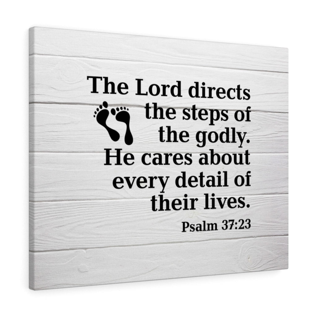 Scripture Walls Psalm 37:23 Lord Directs the Steps Bible Verse Canvas ...