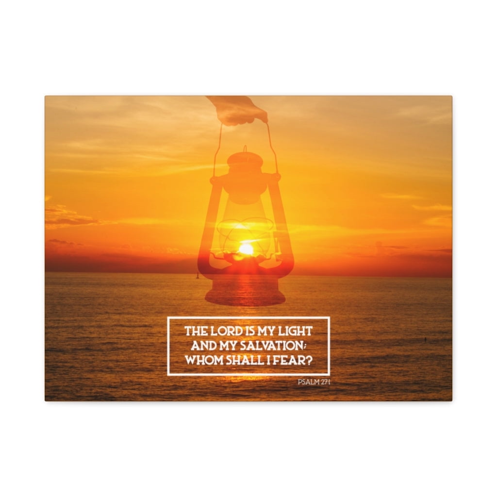 Scripture Walls Psalm 27:1 Lord Is My Light Bible Verse Canvas ...