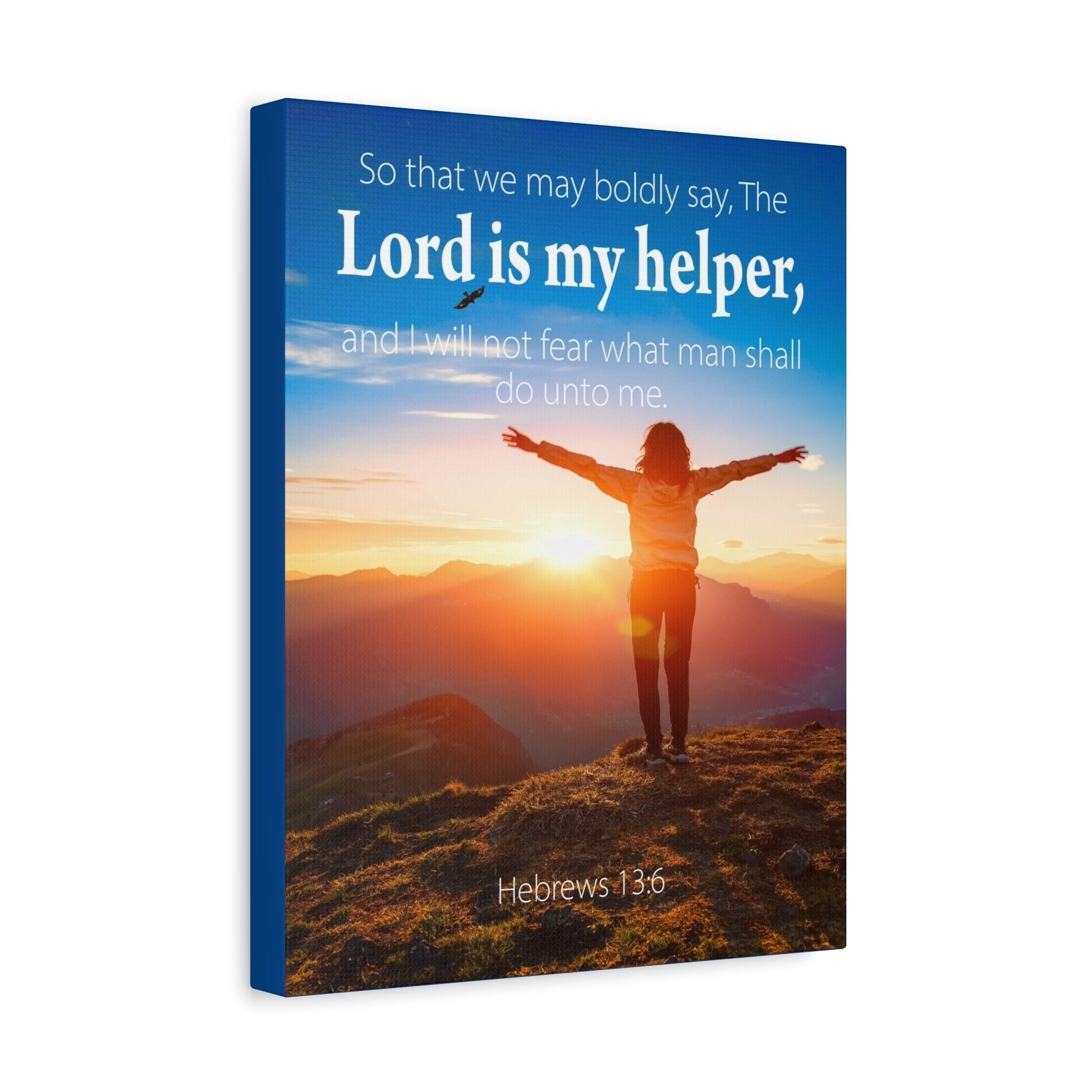 Scripture Walls Lord is My Helper Hebrews 13:6 Bible Verse Canvas ...