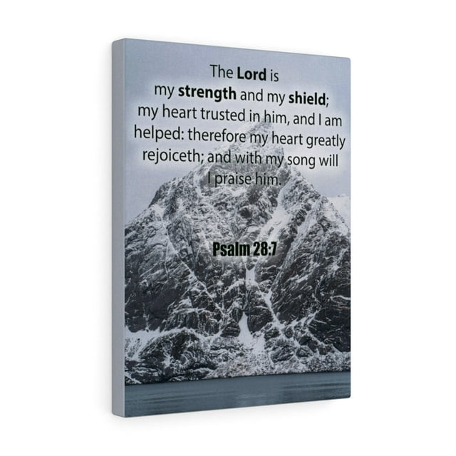 Scripture Walls Psalm 28:7 Lord is My Strength and Shield Bible Verse ...