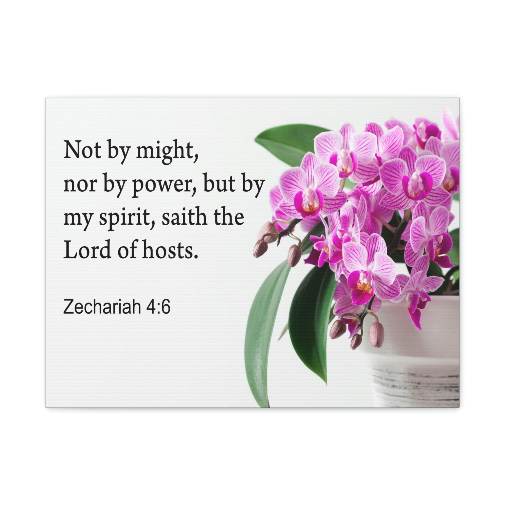 Scripture Walls Lord of Hosts Zechariah 4:6 Bible Verse Canvas ...
