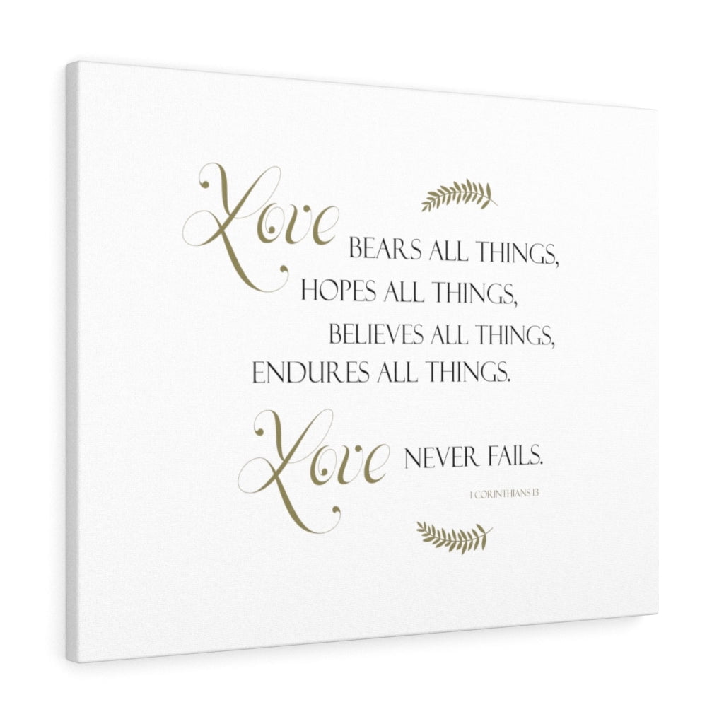 Scripture Walls Love Bears All Things 1 Corinthians 13 Bible Verse ...