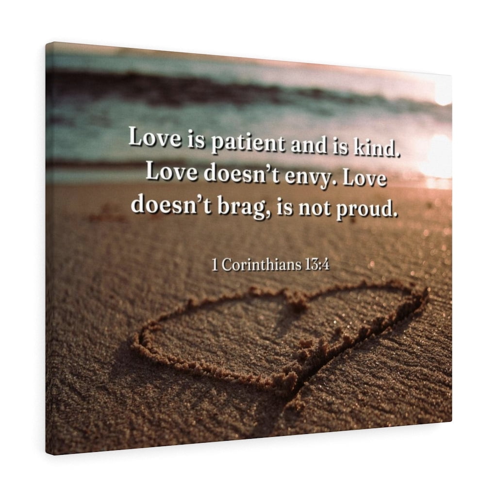 Scripture Walls Love Is... 1 Corinthians 13:4 Bible Verse Canvas ...