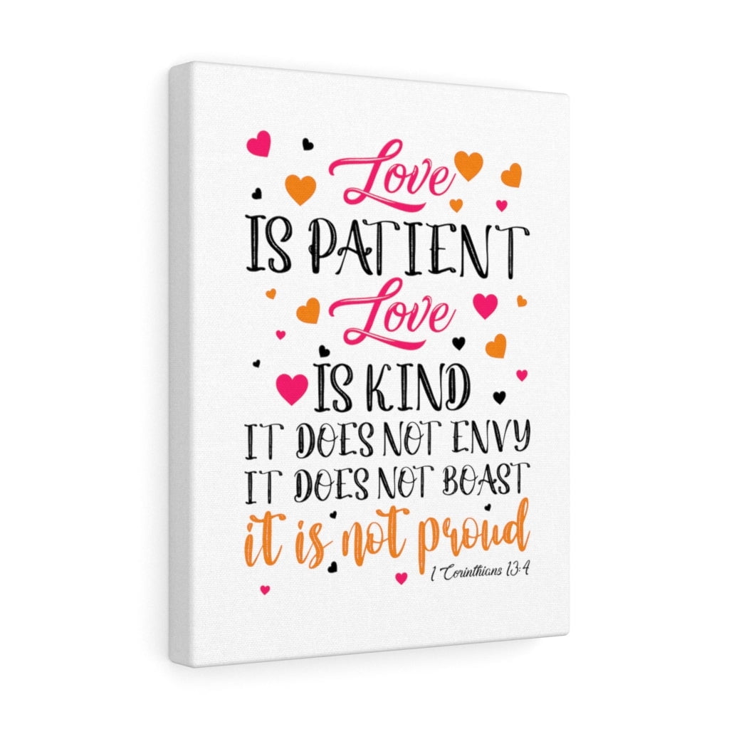 Scripture Walls Love Is Kind 1 Corinthians 13:4 Bible Verse Canvas ...