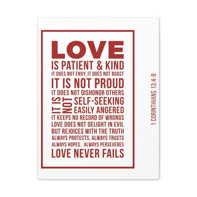 Scripture Walls Love Is Patient 1 Corinthians 13:4-8 Christian Wall Art ...
