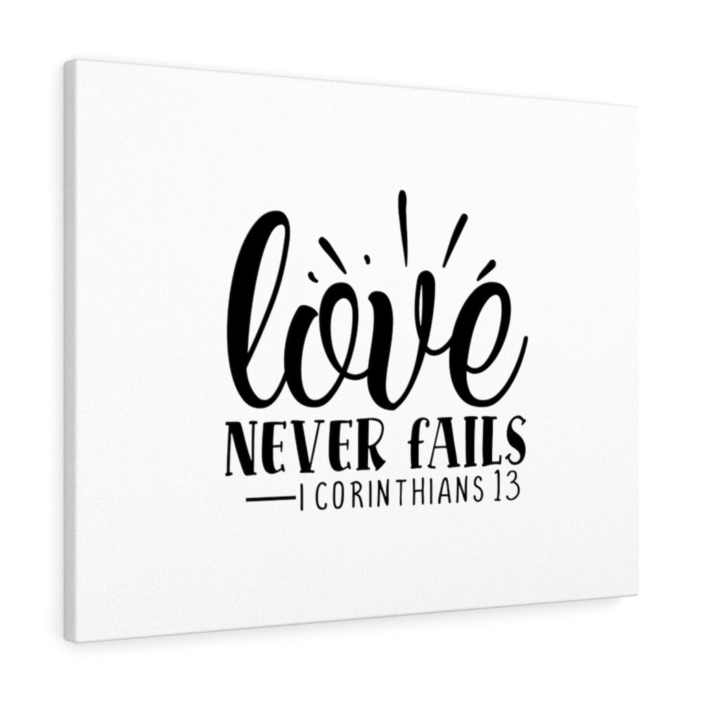 Scripture Walls Love Never Fails 1 Corinthians 13 Bible Verse Canvas ...
