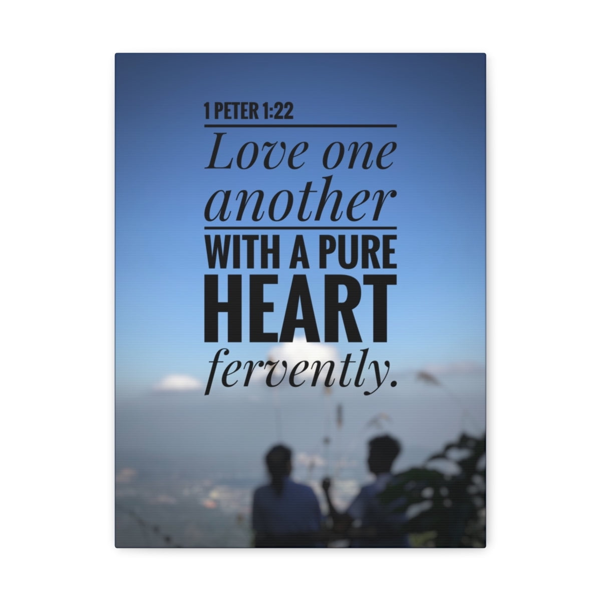 Scripture Walls Love One Another 1 Peter 1:22 Bible Verse Canvas ...