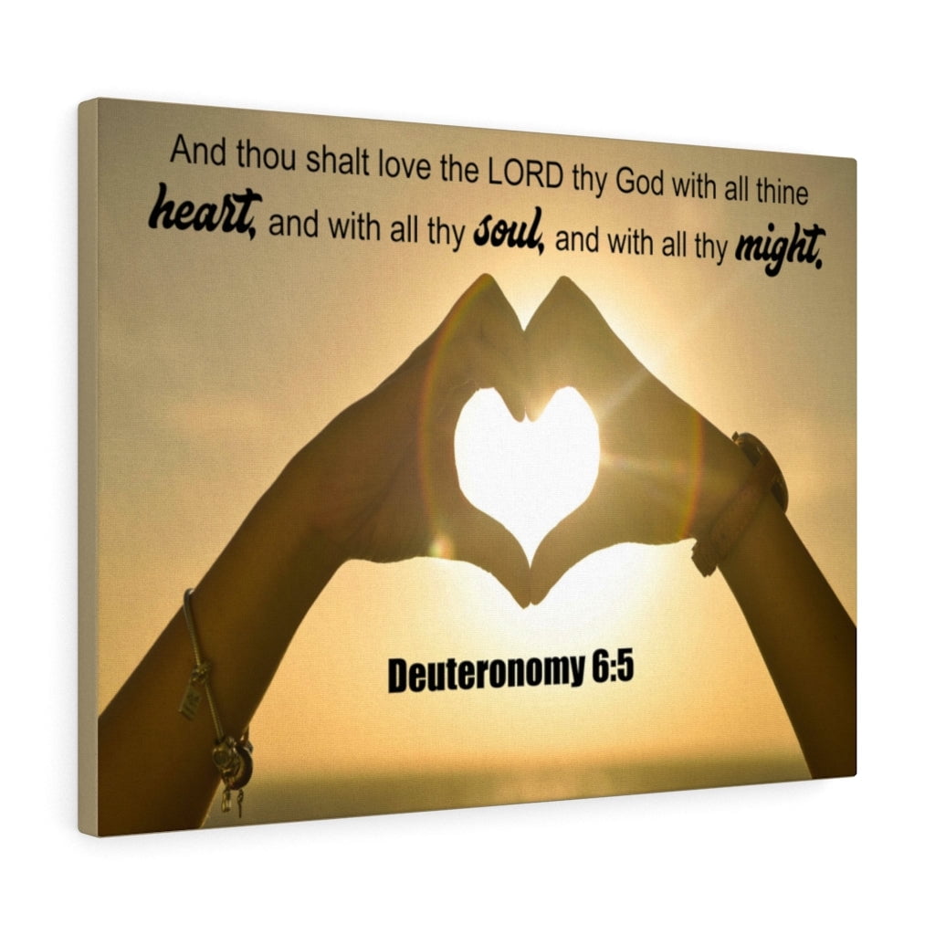 Scripture Walls Love The Lord Deuteronomy 6:5 Bible Verse Canvas ...