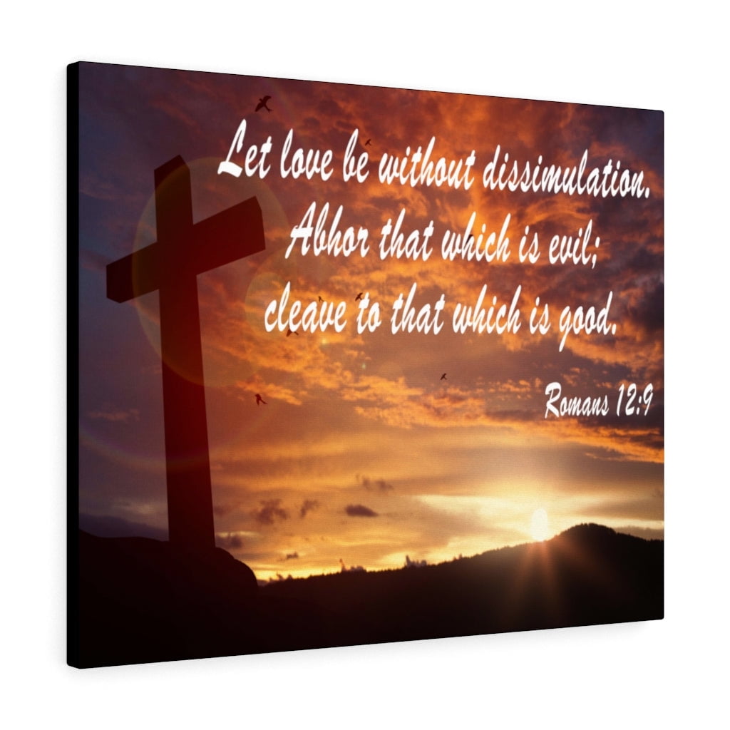 Scripture Walls Love Without Dissimulation Romans 12:9 Bible Verse ...