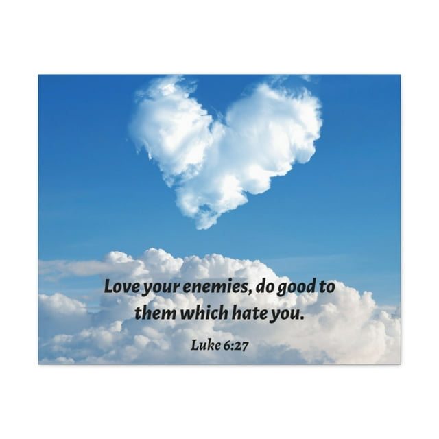 Scripture Walls Love Your Enemies Luke 6:27 Bible Verse Canvas ...