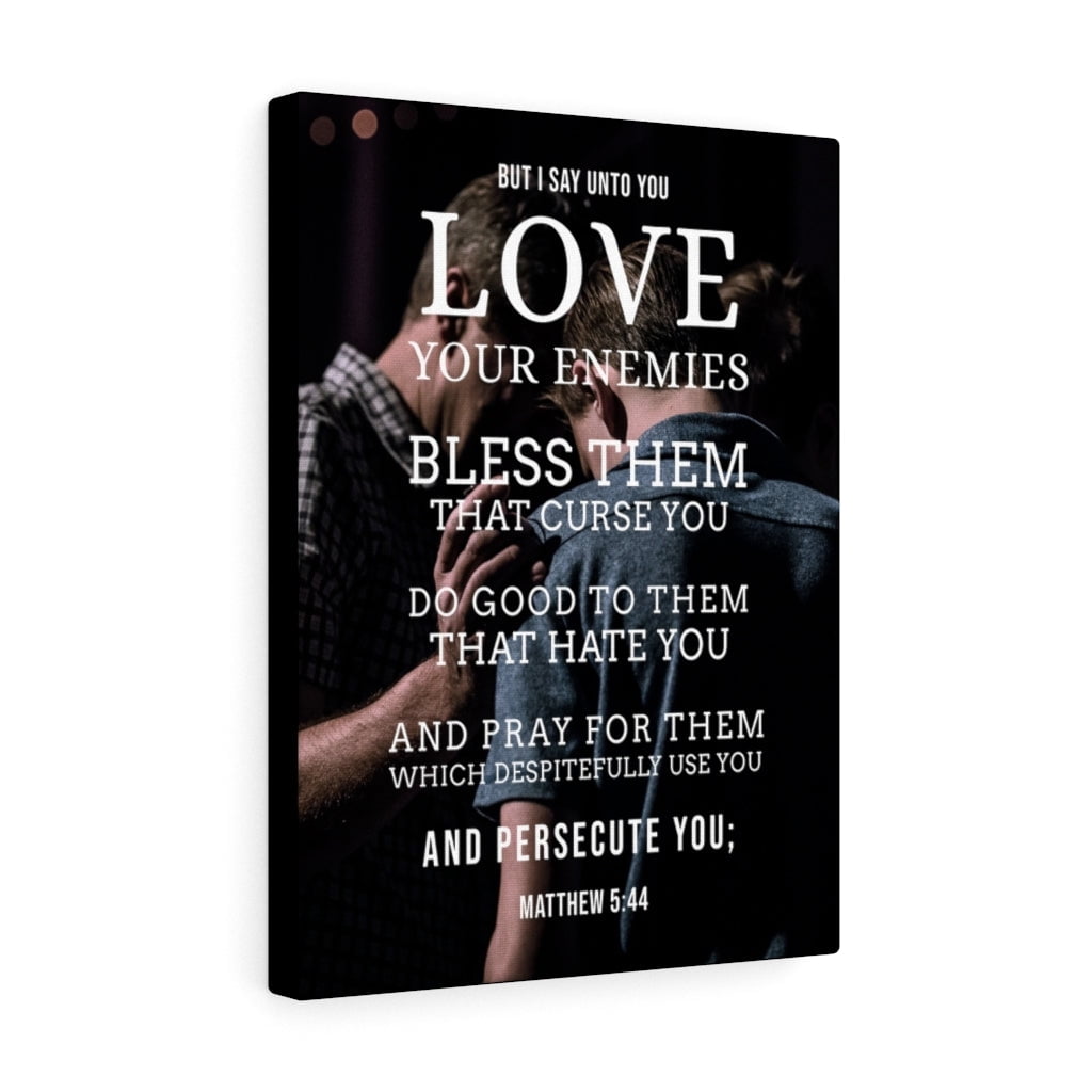 Scripture Walls Love Your Enemies Matthew 5:44 Bible Verse Canvas ...