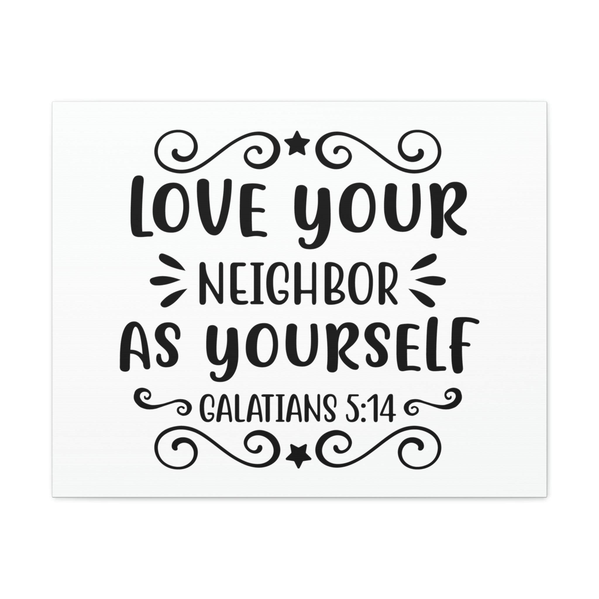 Scripture Walls Love Your Neighbor As Yourself Galatians 5:14 Star ...