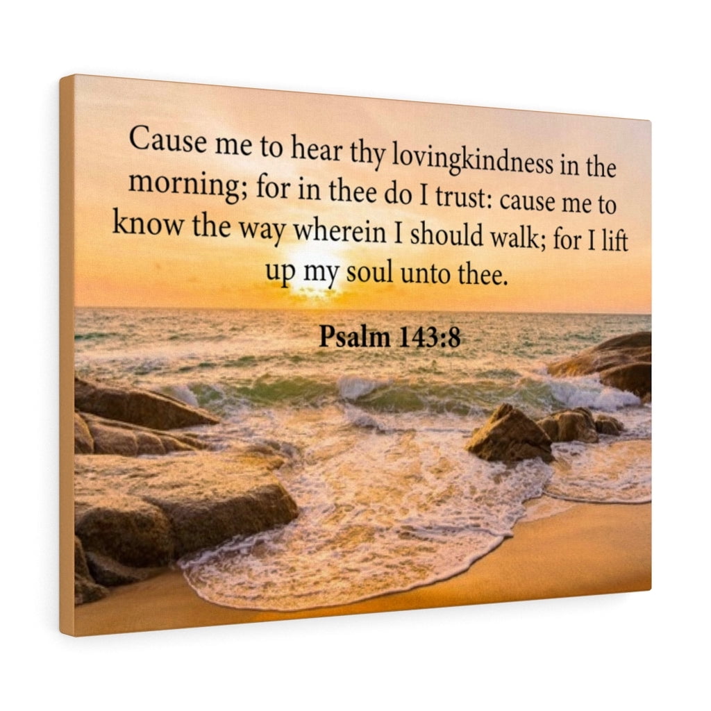 Scripture Walls Psalm 143:8 Loving Kindness Bible Verse Canvas ...