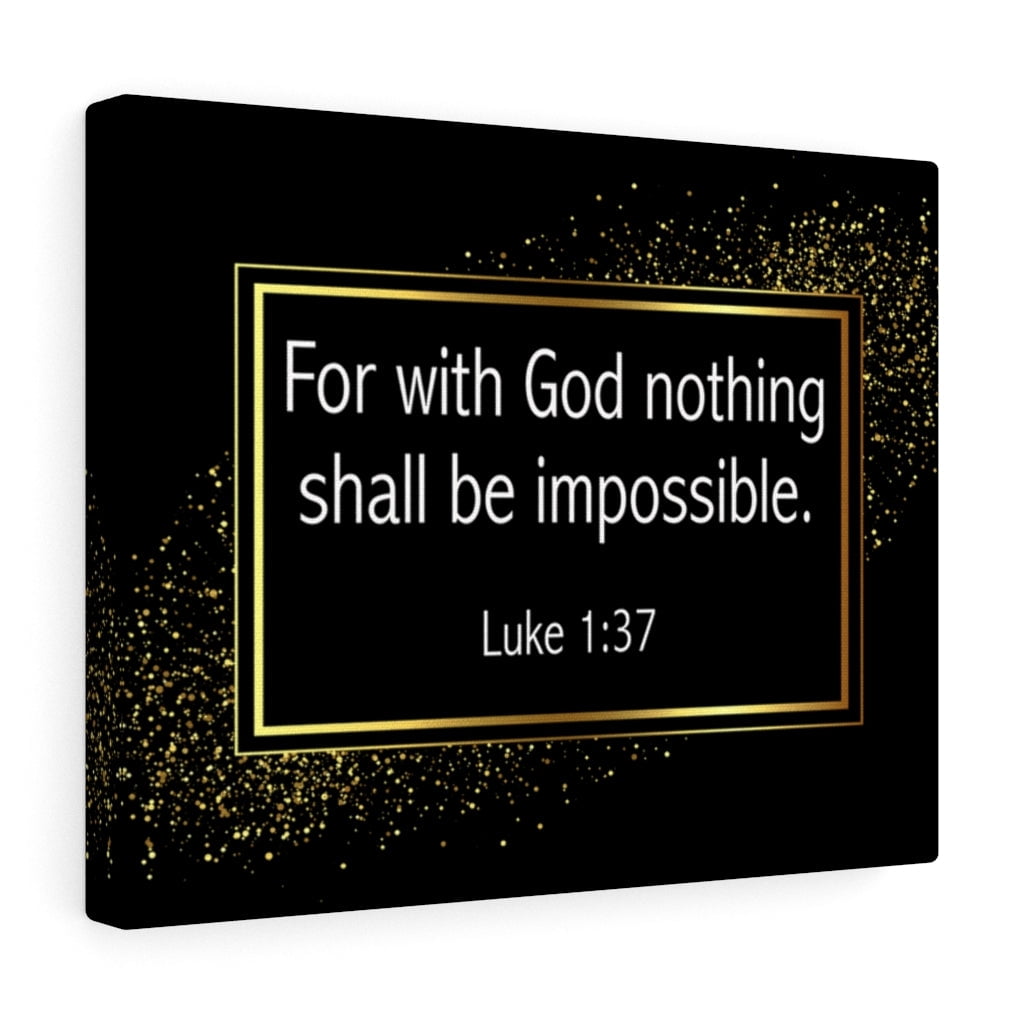 Scripture Walls Luke 1:37 For With God Nothing is Impossible Bible ...