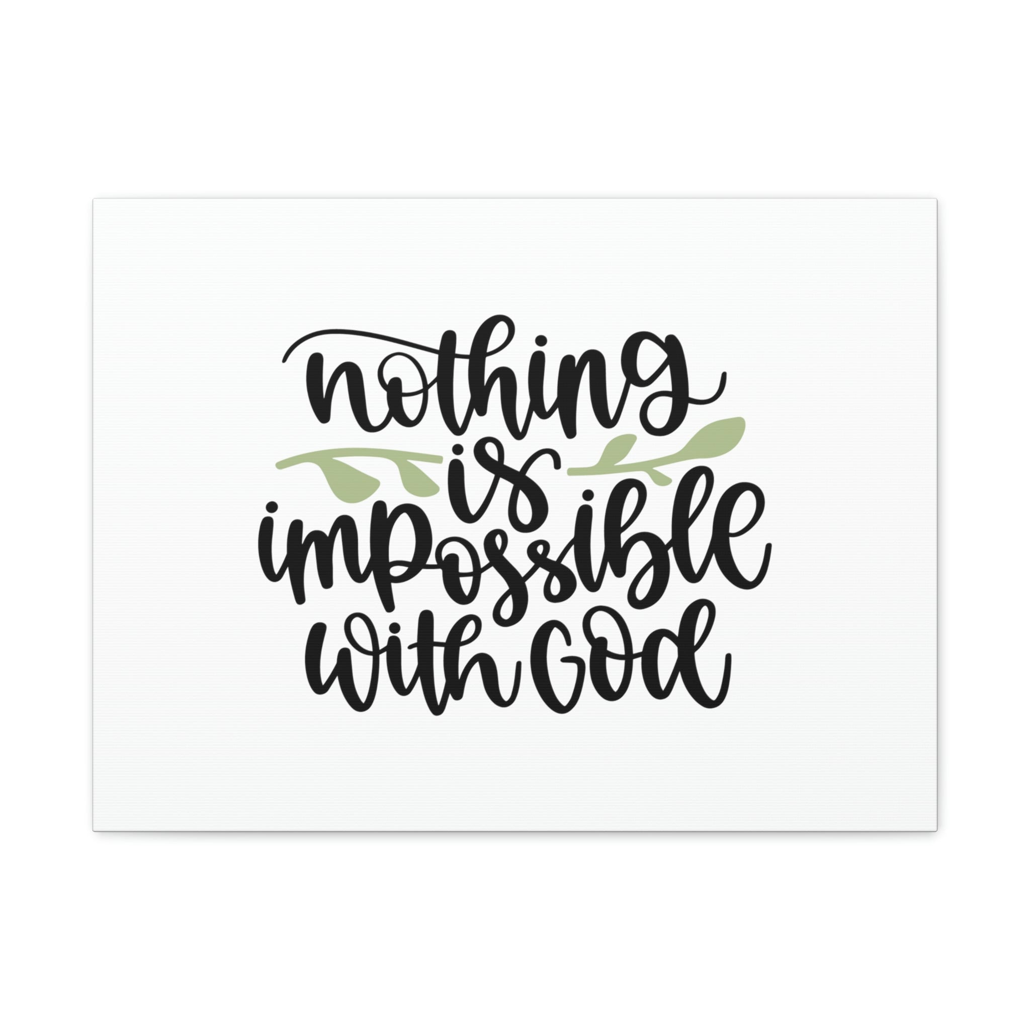 Scripture Walls Luke 1:37 Nothing Is Impossible With God Christian Wall ...