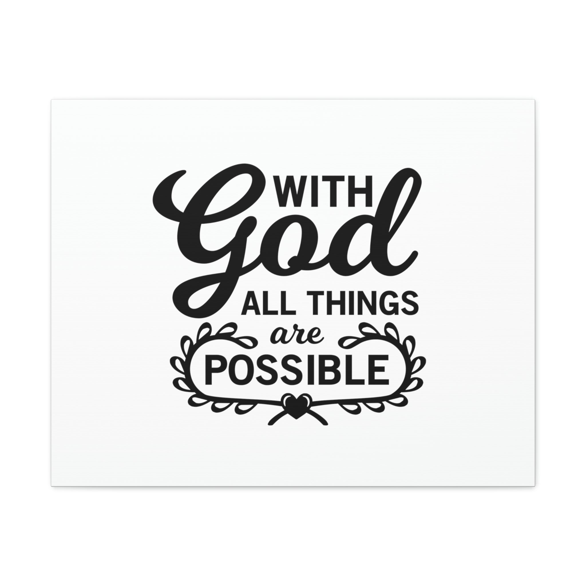 Scripture Walls Luke 1:37 With Good All Things Are Possible Bible Verse ...