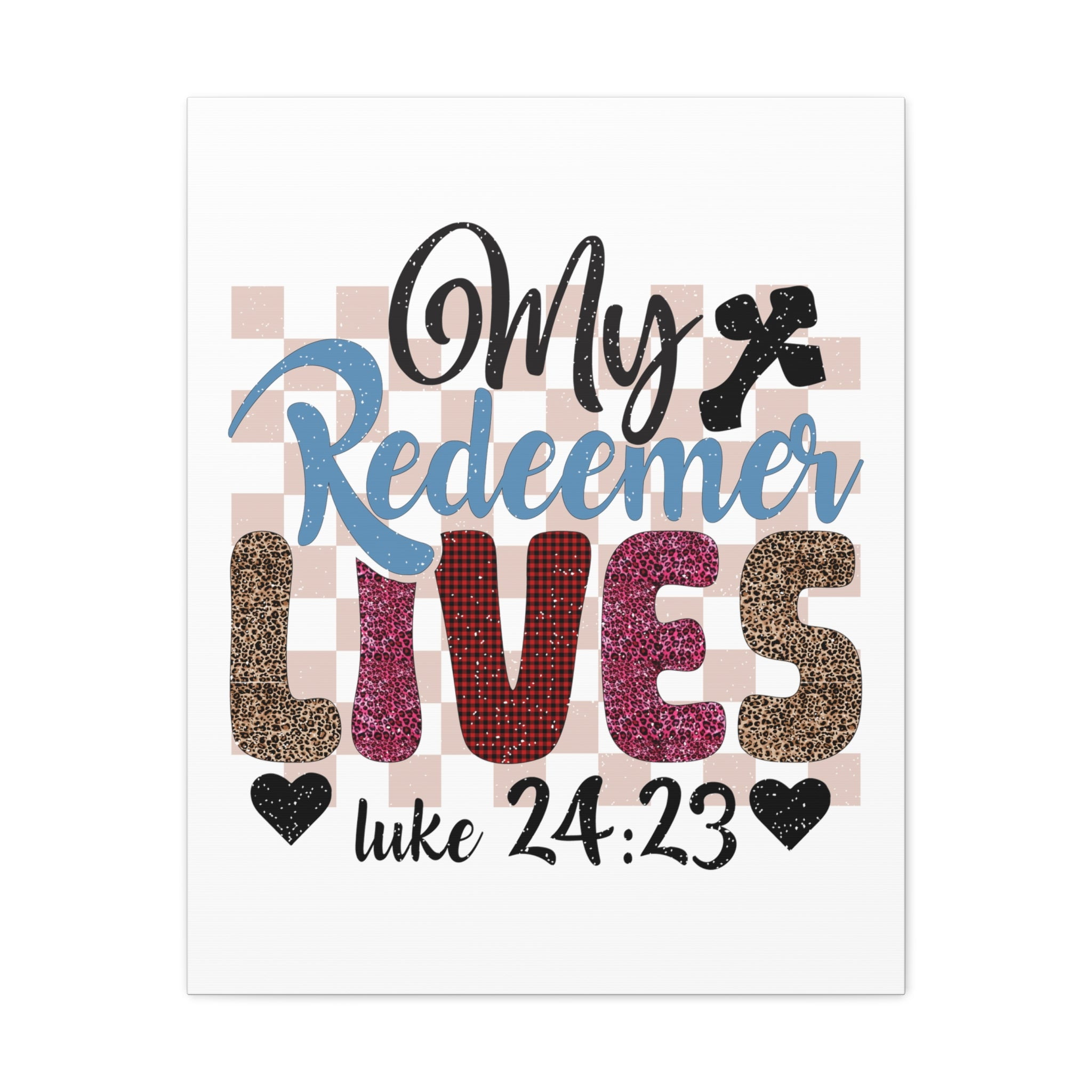 Scripture Walls Luke 24:23 My Redeemer Lives Bible Verse Canvas ...