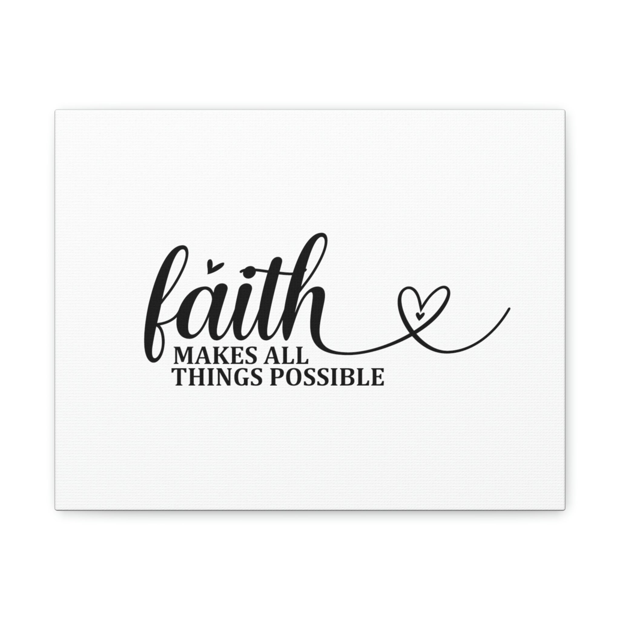 Scripture Walls Makes All Things Possible Matthew 19:26 Heart Christian Wall Art Bible Verse ...