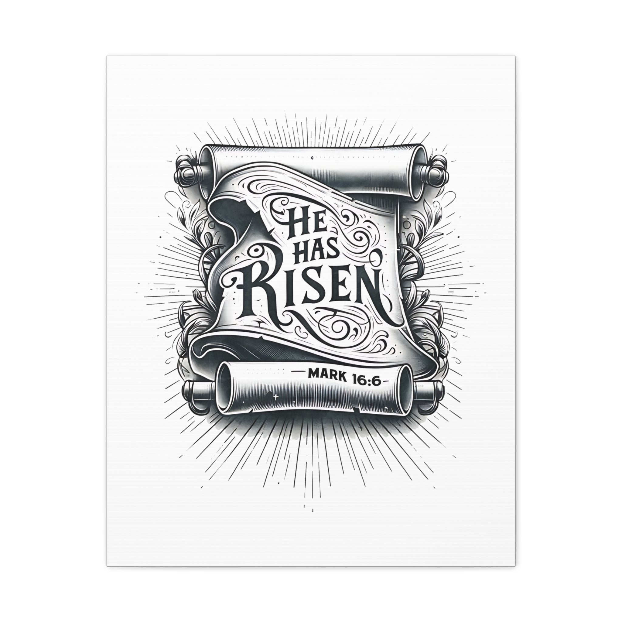 Scripture Walls Mark 16:6 He Has Risen Bible Verse Canvas Christian ...