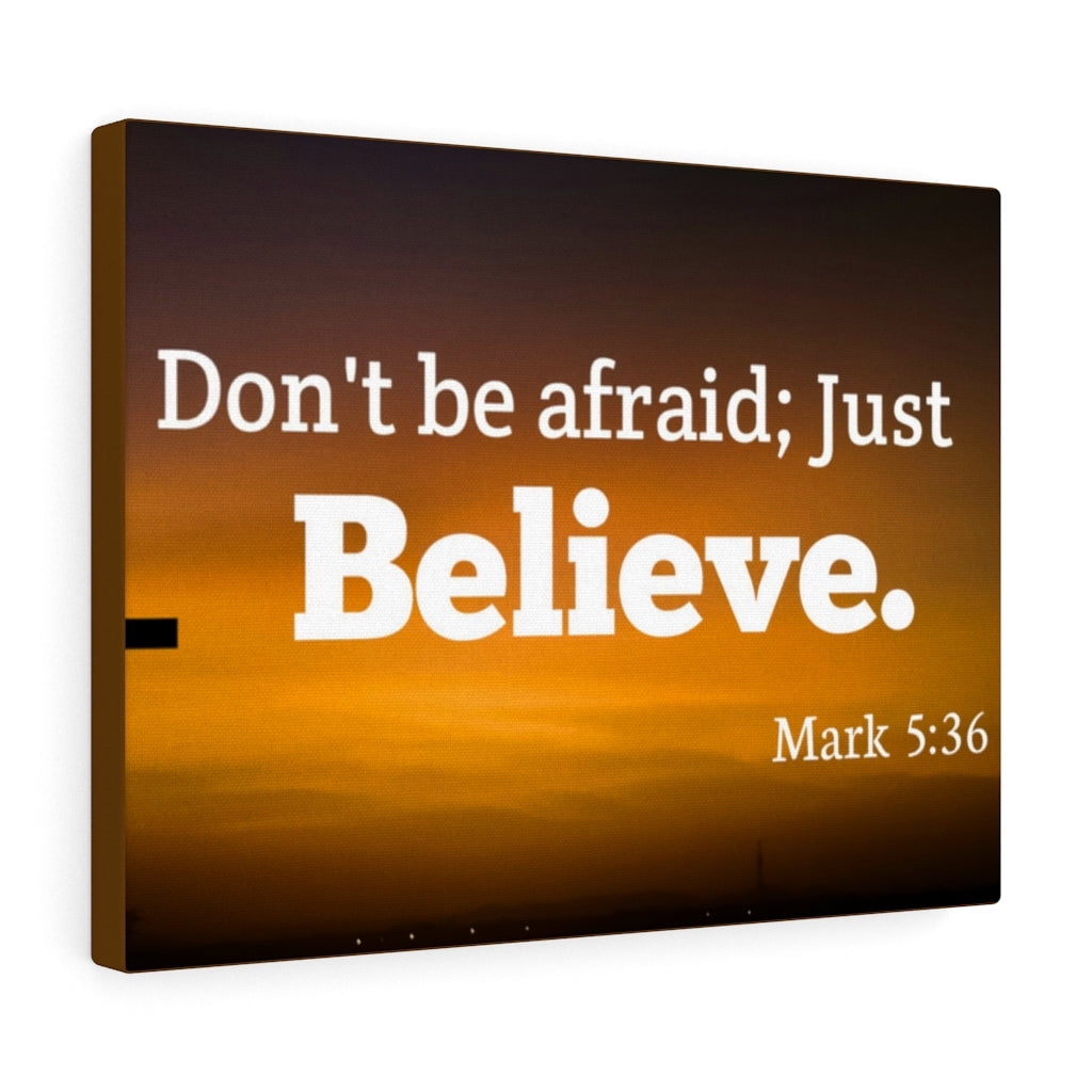 Scripture Walls Mark 5:36 Believe Bible Verse Canvas Christian Wall Art ...
