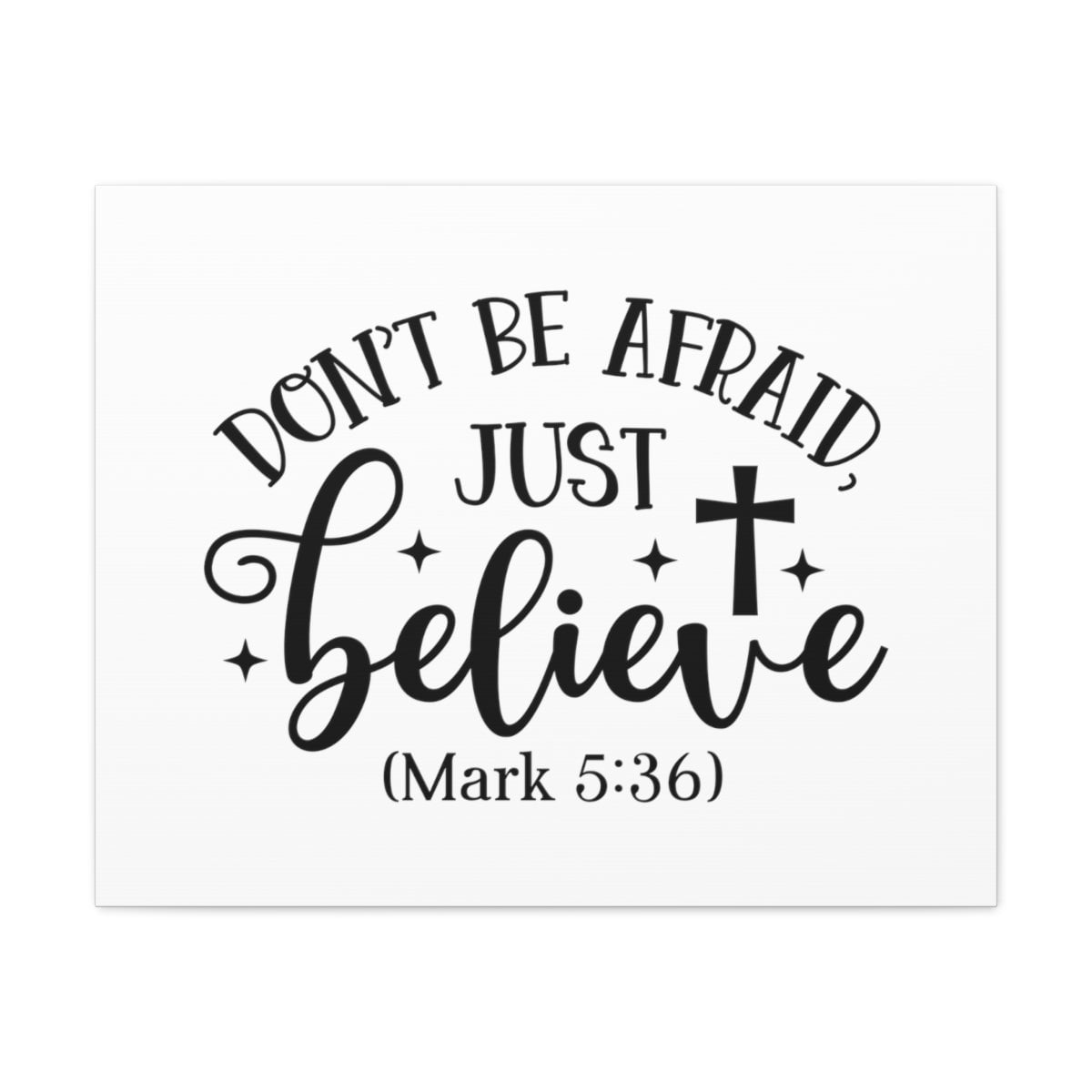 Scripture Walls Mark 5:36 Don't Be Afraid Stars Bible Verse Canvas ...