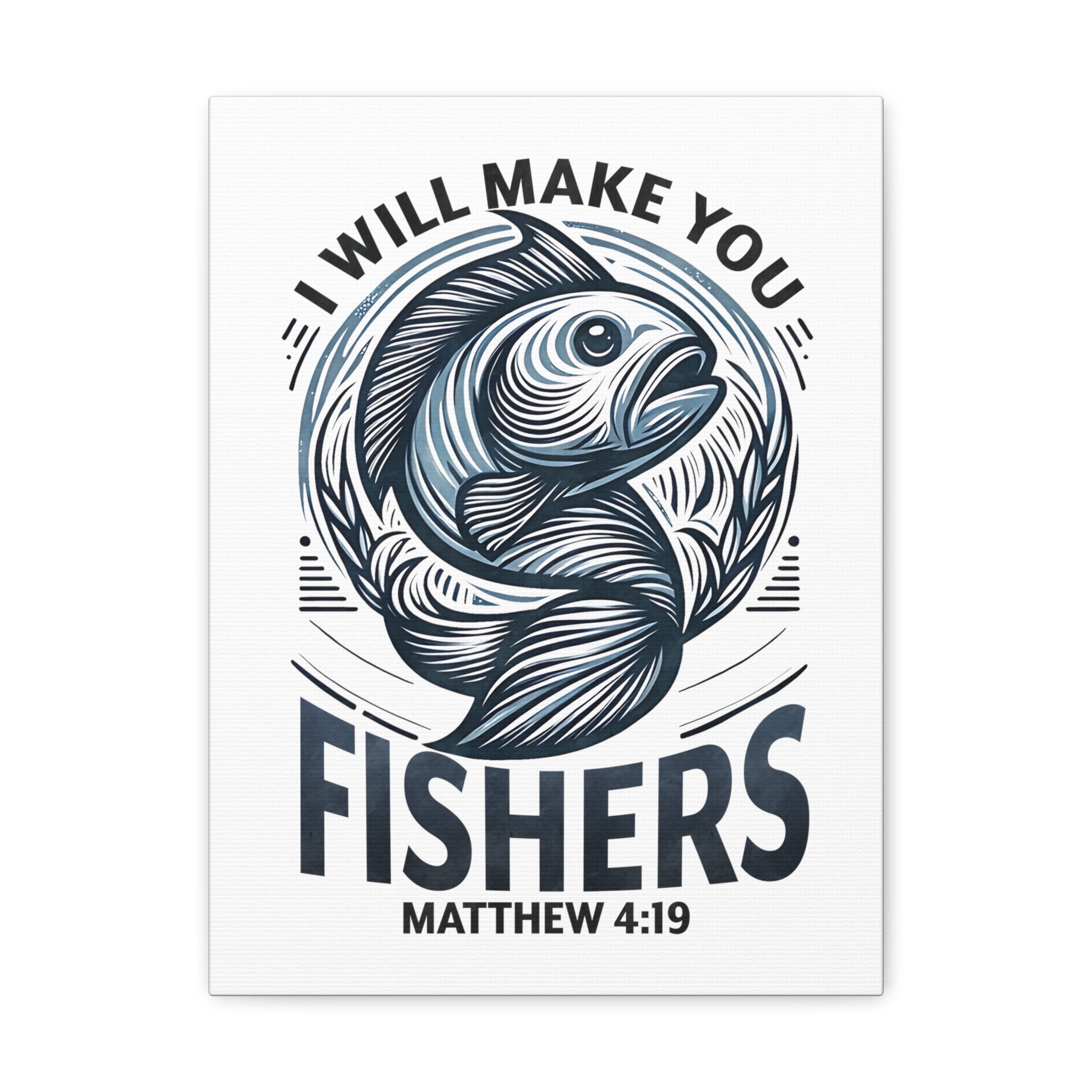 Scripture Walls Matthew 4:19 I Will Make You Fishers Bible Verse Canvas ...