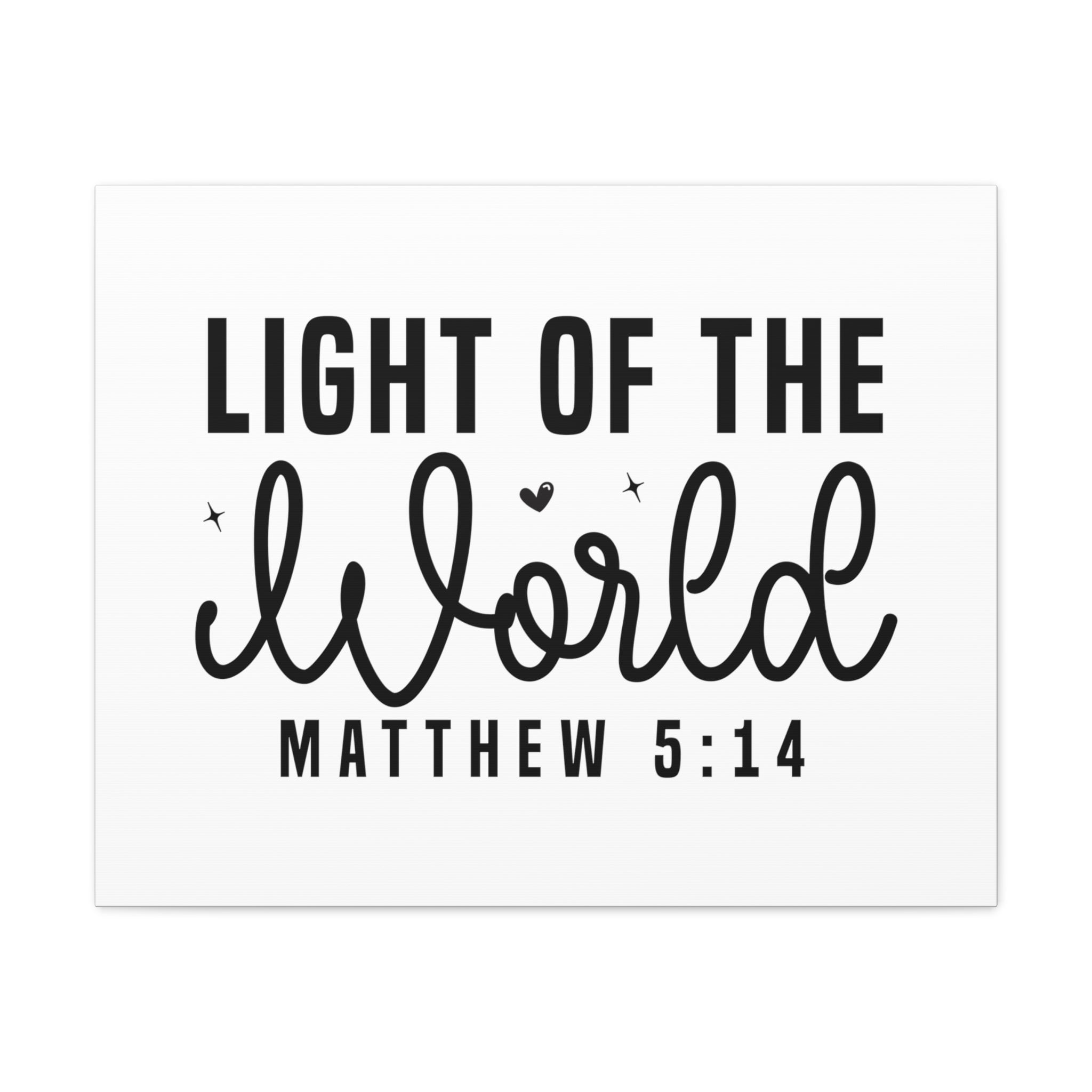 Scripture Walls Matthew 5:14 Light of the World Bible Verse Canvas ...