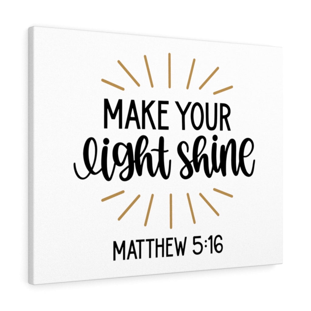 Scripture Walls Matthew 5:16 Make Your Light Shine Bible Verse Canvas ...
