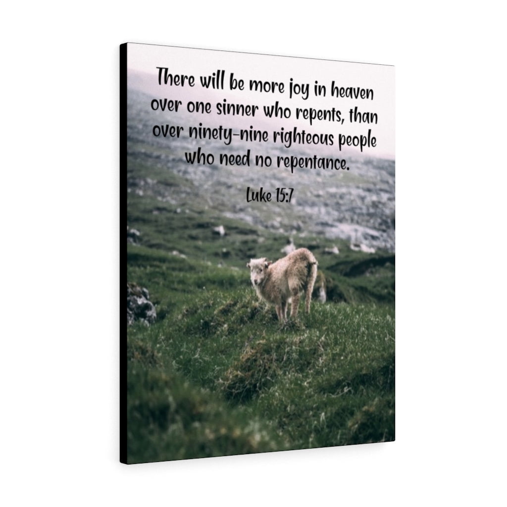 Scripture Walls More Joy in Heaven Luke 15:7 Wall Art Christian Home ...