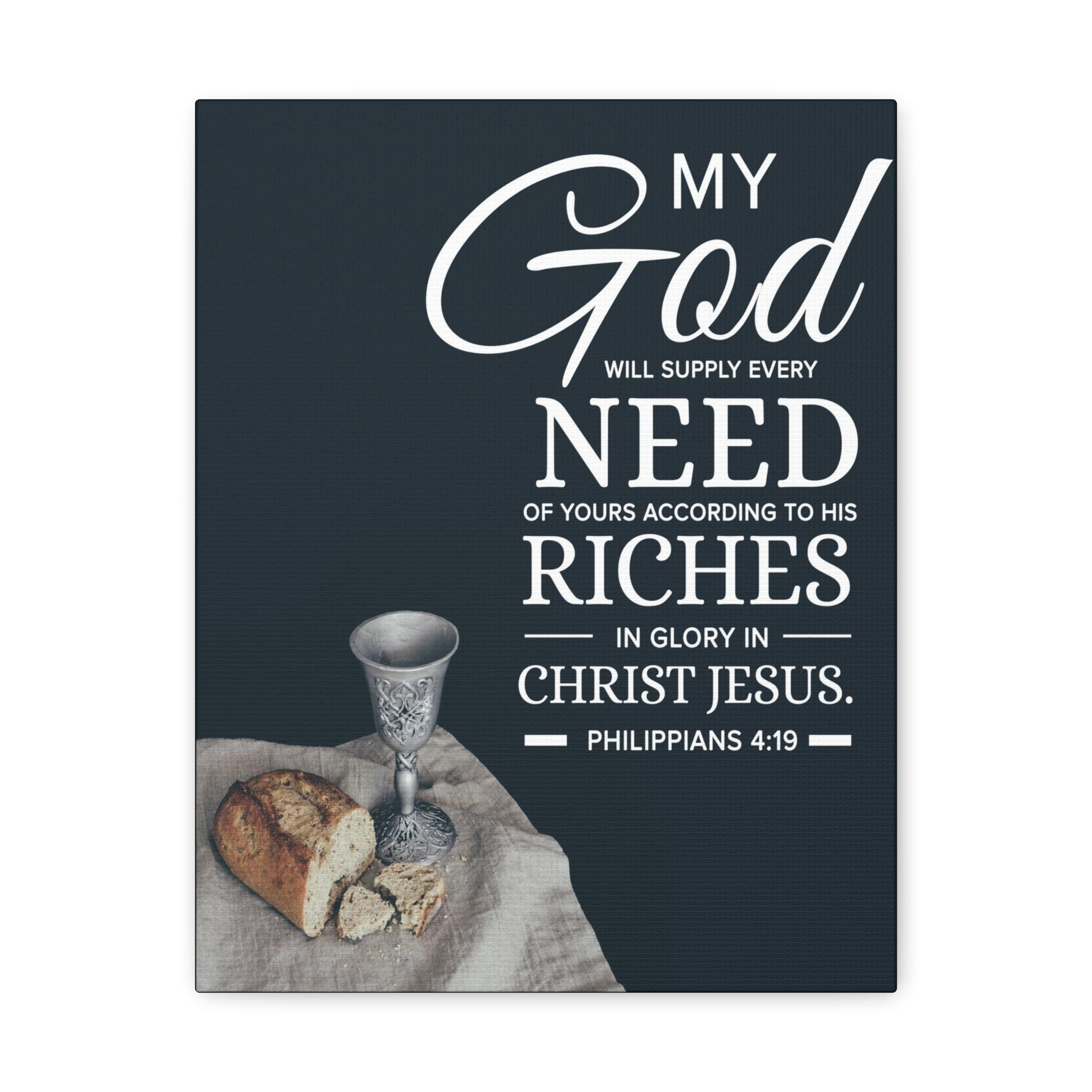 Scripture Walls My God Need Riches Philippians 4:19 Wall Art Christian ...