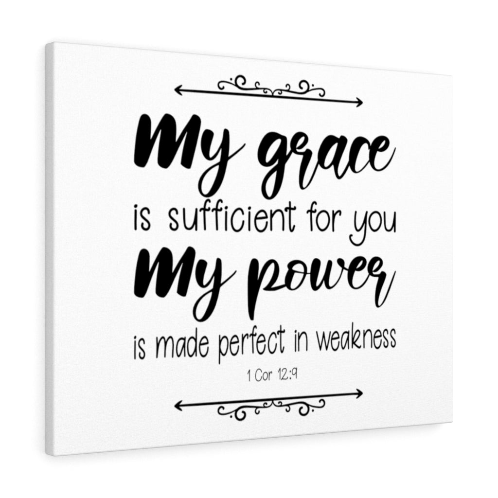 Scripture Walls My Grace My Power 1 Cor 12:9 Bible Verse Canvas ...