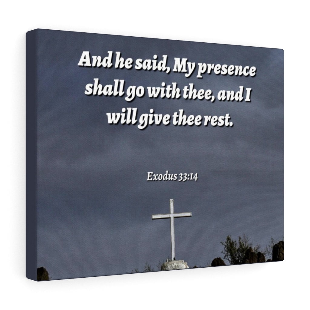 Scripture Walls My Presence Exodus 33:14 Bible Verse Canvas Christian ...