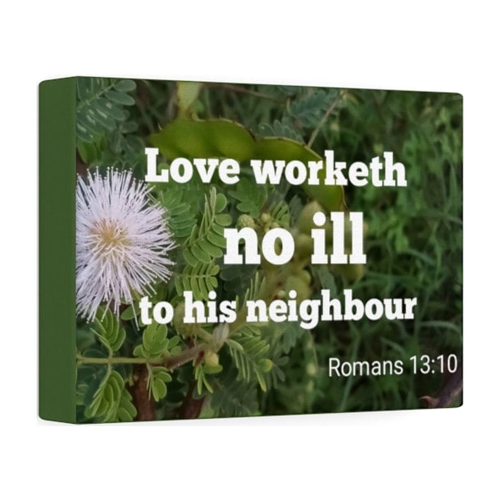 Scripture Walls Neighbor Romans 13:10 Bible Verse Canvas Christian Wall ...