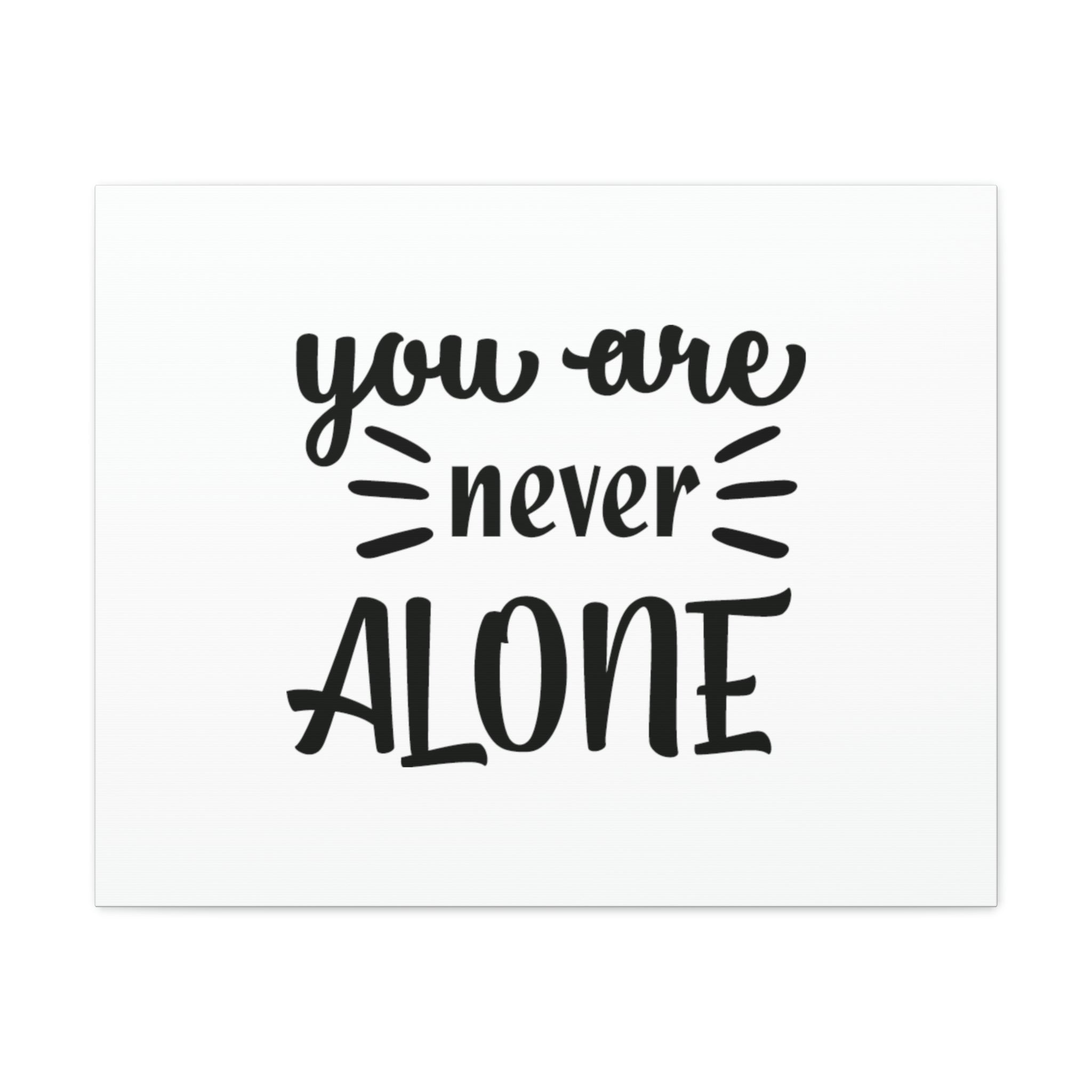 Scripture Walls Psalm 23:4 Never Alone Bible Verse Canvas Christian ...