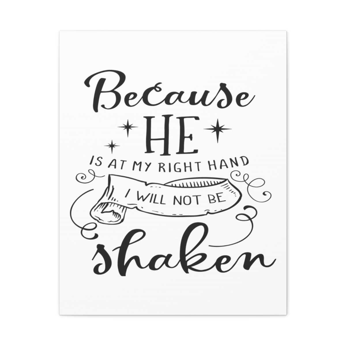 Scripture Walls Psalm 62:1-2 Not Be Shaken Bible Verse Canvas Christian ...