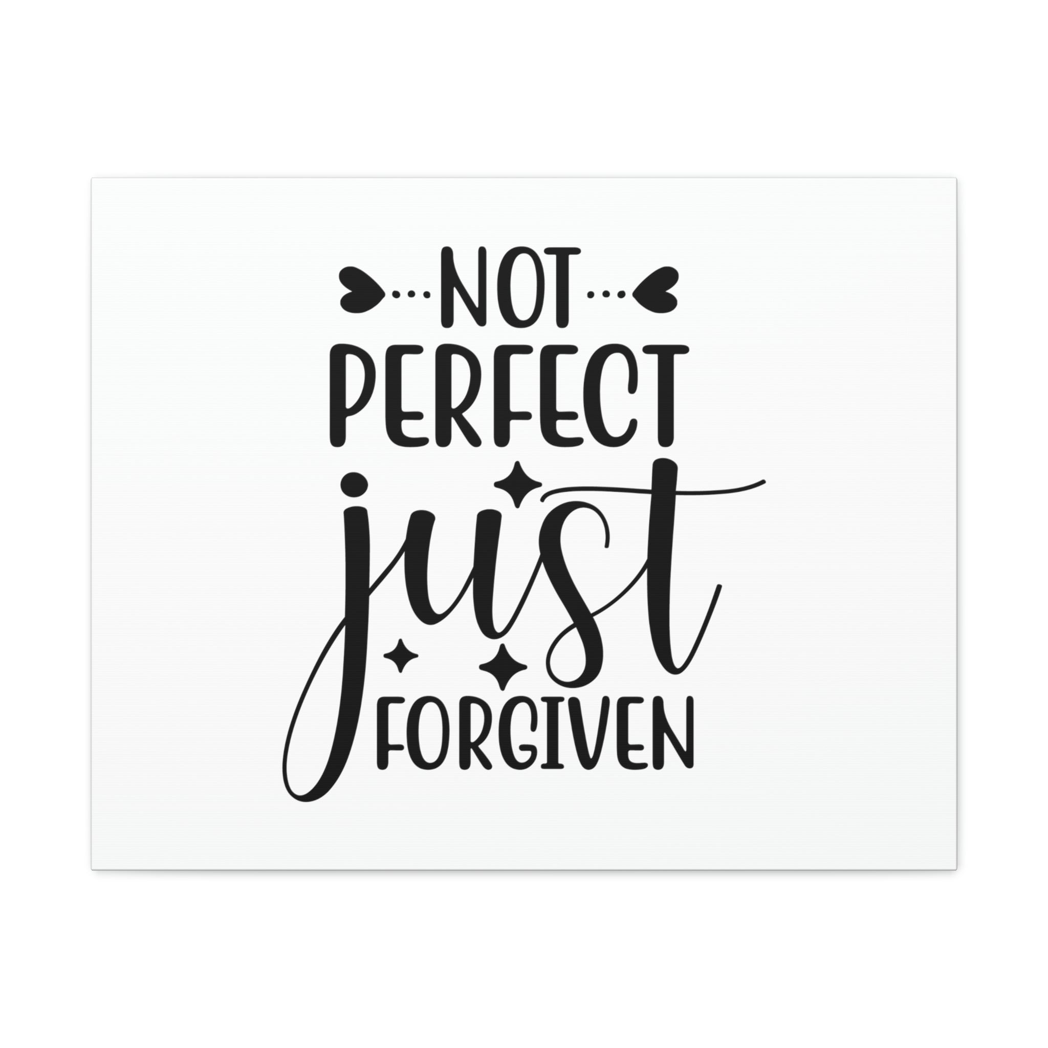 Scripture Walls 1 John 1:9 Not Perfect Just Forgiven Bible Verse Canvas ...
