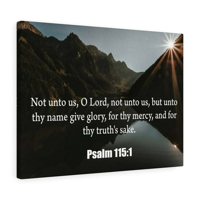 Scripture Walls Not Unto Us Isaiah 41:10 Bible Verse Canvas Christian ...