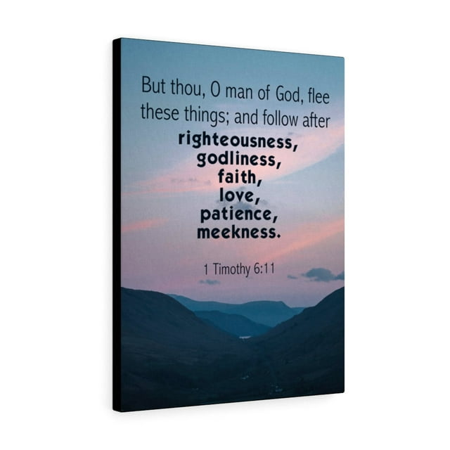 Scripture Walls O Man of God 1 Timothy 6:11 Bible Verse Canvas ...