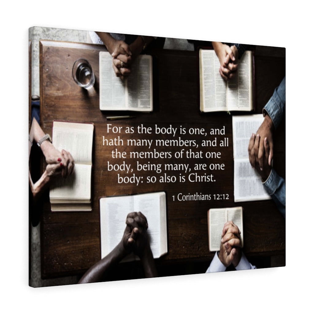 Scripture Walls One in Christ 1 Corinthians 12:12 Bible Verse Canvas Christian Wall Art Ready to ...
