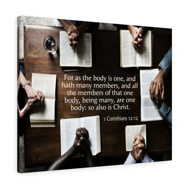 Scripture Walls One in Christ 1 Corinthians 12:12 Bible Verse Canvas ...