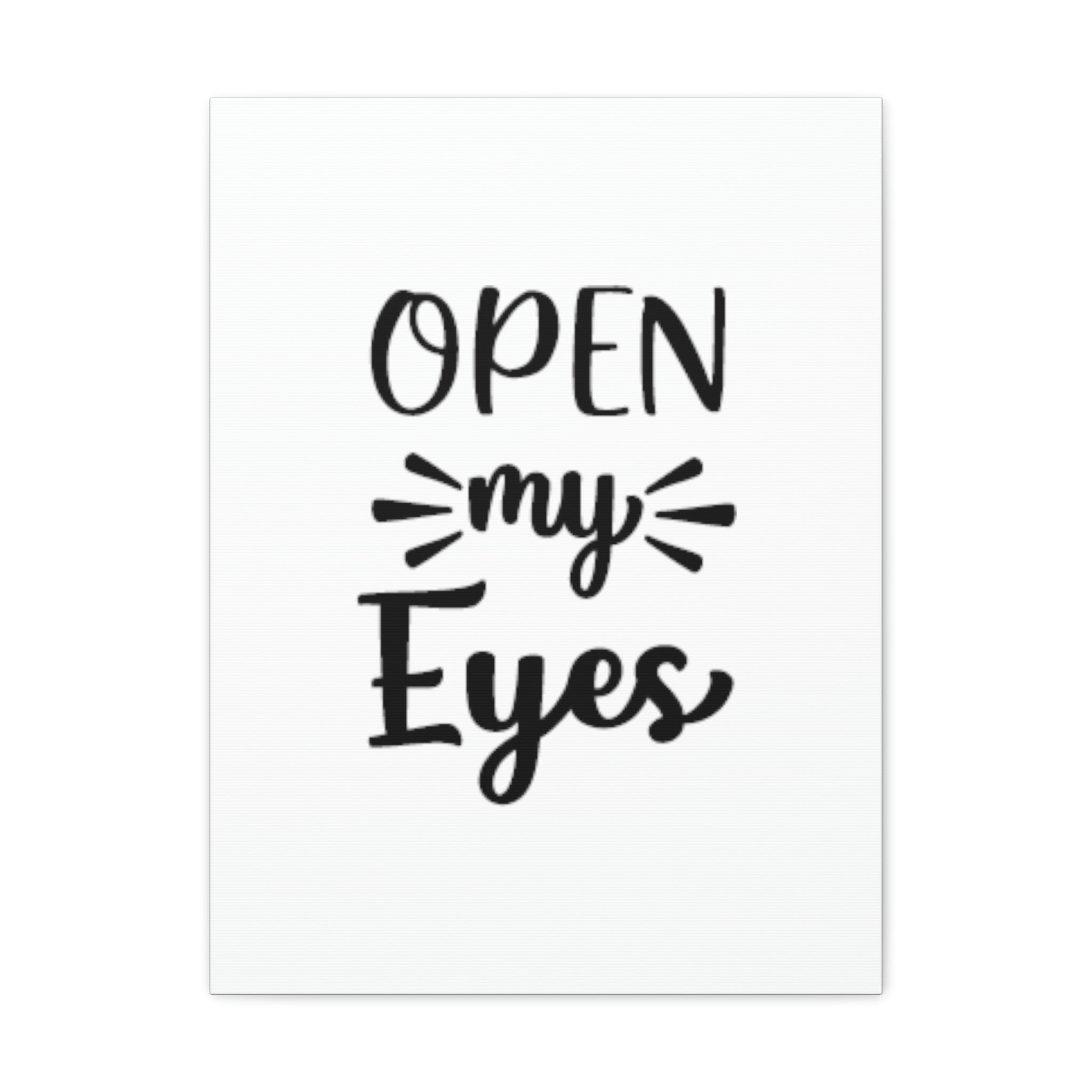 Scripture Walls Psalm 119:18 Open My Eyes Cursive Bible Verse Canvas ...