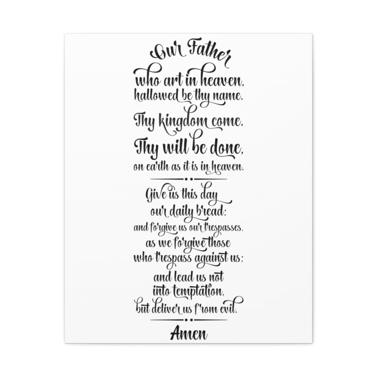 Scripture Walls Our Father Matthew 6:9 Christian Wall Art Print Ready ...